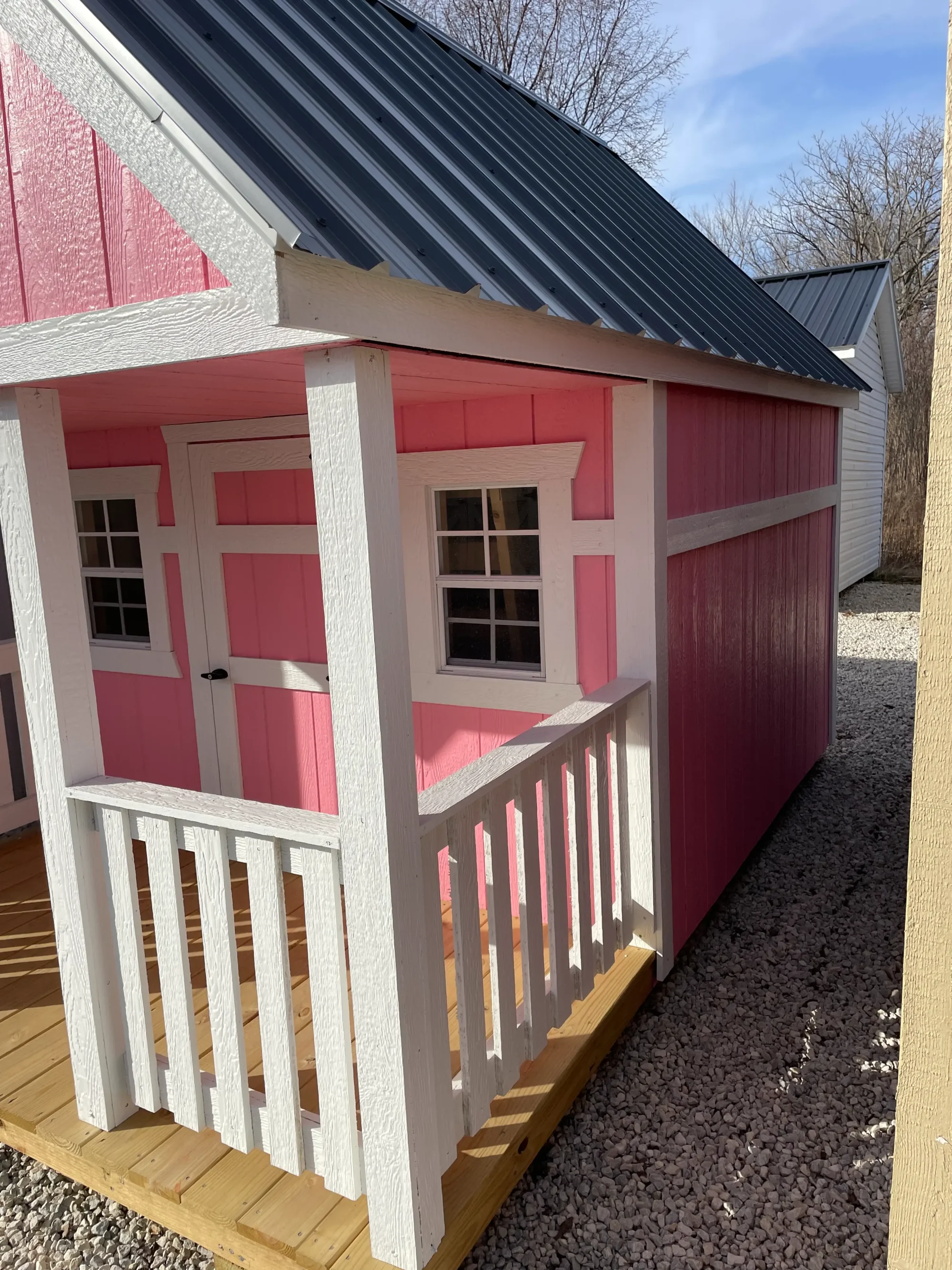 Playhouse Storage Sheds Wood Wooden Toddler Playhouse